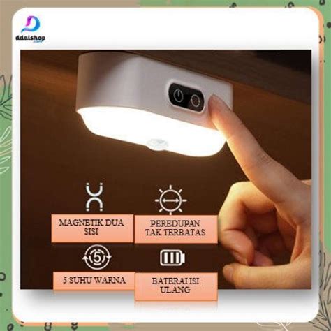 Promo Lampu Led Sensor Gerak Magnetic 5 Warna Lampu Belajar Emergency Lamp Diskon 23 Di Seller