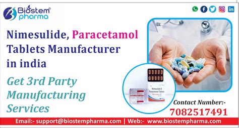 Nimesulide And Paracetamol Tablets Manufacturer In India