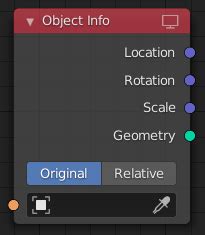 Object Info Node Blender Manual
