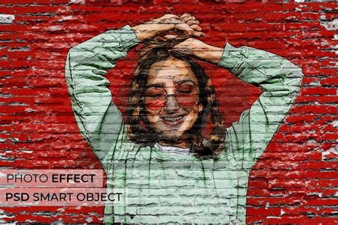 دانلود فایل لایه باز افکت عکس دیوار آجری دانلود رایگان فایل لایه باز، Psd، وکتور، لوگو و موکاپ