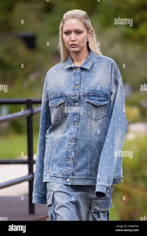 Gigi Hadid Wears A Creation For The Givenchy Ready To Wear Spring Summer Fashion Collection