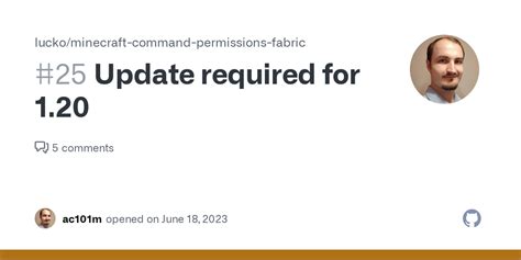 update required for 1 20 · issue 25 · lucko minecraft command