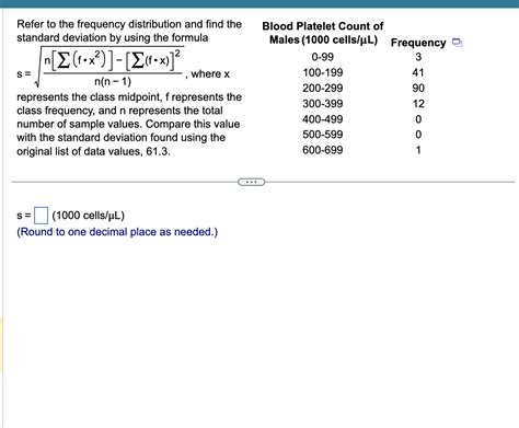Solved Refer To The Frequency Distribution And Find Chegg