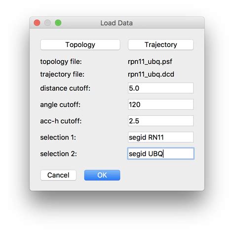 Visual Feedback Of Topology And Trajectory File Selection · Issue 48