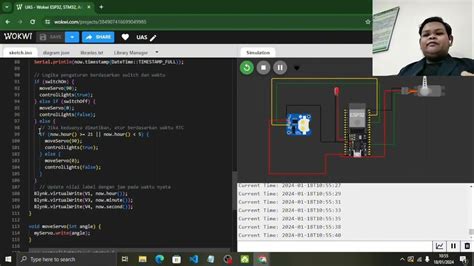 Tugas Uas Mikrokontroller Palang Pintu Otomatis Pada Perumahan Dengan Esp32 Dan Blynk Iot Youtube