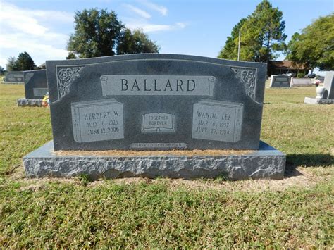 Wanda Lee Looney Ballard 1932 1984 Find A Grave Memorial