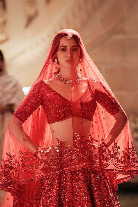 Download Indian Bride Sexy Red Dress Picture
