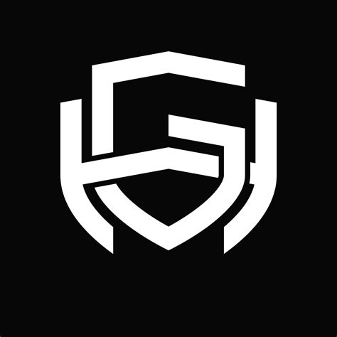 Gh Logo Monogram Vintage Design Template Vector Art At Vecteezy