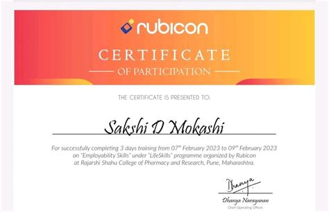 Sakshi Mokashi On Linkedin Rubicon