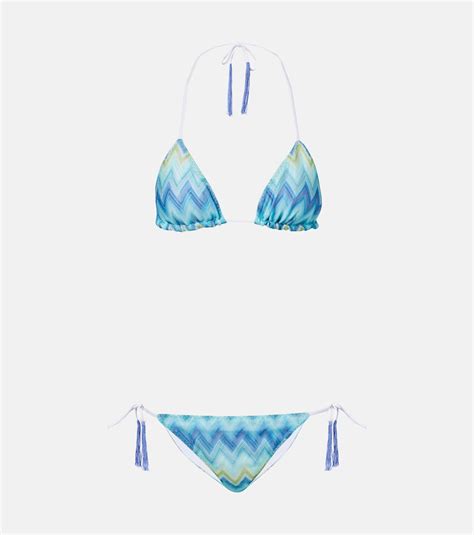 Zig Zag Bikini In Blue Missoni Mytheresa