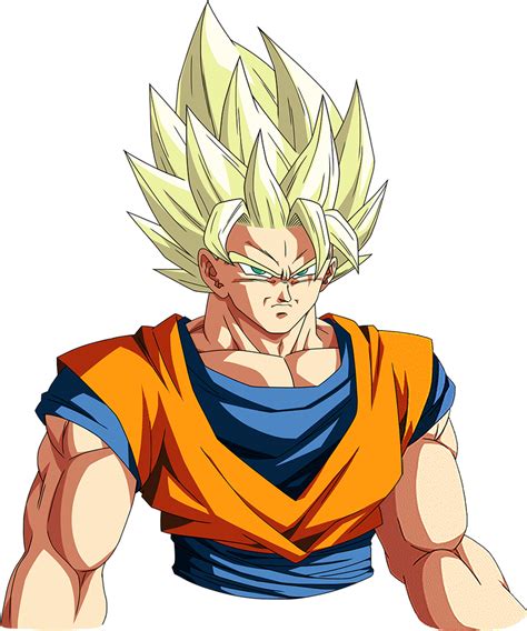 Super Saiyan 2 Goku Dokkan Render By Woodlandbuckle On Deviantart