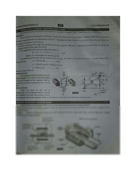 SOLUTION Torque On A Current Caring Coil Studypool