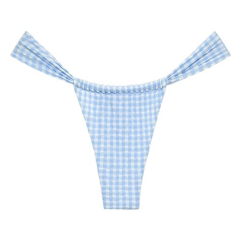 Peri Micro Gingham Sandra Bikini Bottom