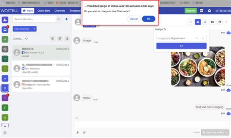 Thread Operations In Inbox Integration Woztell Platform Documentation