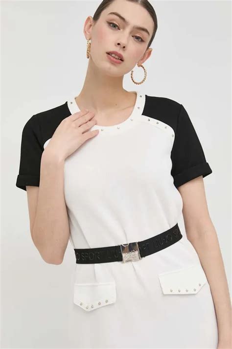 Сукня Liu Jo колір білий Midi пряма Answear Ua