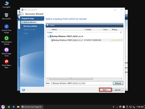 HƯỚng DẪn TẠo File Tib Backup VỚi Acronis True Image CÔng Ty CỔ PhẦn ThiẾt BỊ VĂn PhÒng Mai HoÀng