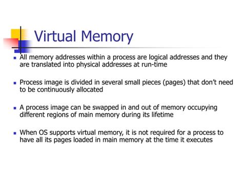Virtual Memory Operating System Notesppt Virtual Memory Operating System Notesppt