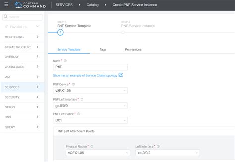 Configure Service Chaining With Pnf Contrail Networking 21 Juniper Networks