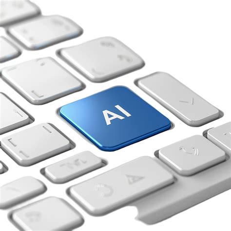 Artificial Intelligence Keyboard Button Ai Technology Concept Art