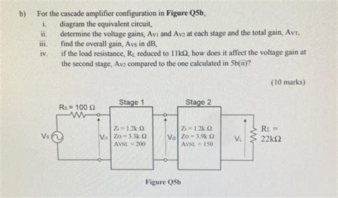 Solved B For The Cascade Amplifier Configuration In Figure Chegg