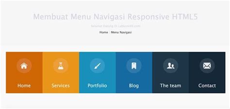 Menu Navigasi Responsive Html5 Membuat Tampilan Web Lebih Keren