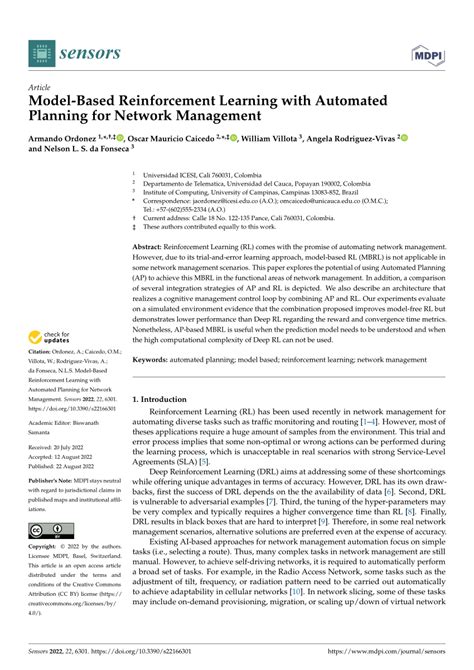 Pdf Model Based Reinforcement Learning With Automated Planning For