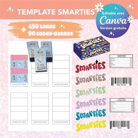 Smarties Packaging Template Smarties Custom Template Smarties