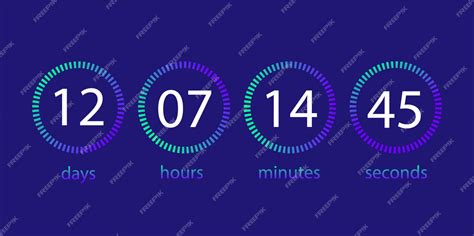 Premium Vector Countdown Clock Scoreboard Of The Day Hour Minute