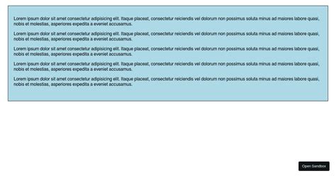 Floating Scrollbar Codesandbox