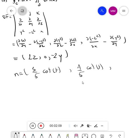 Solved Calculate This Line Integral By Stokess Theorem Clockwise As