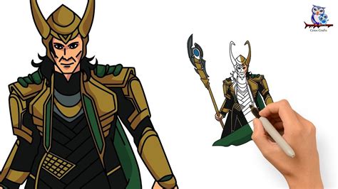 How To Draw Loki Step By Step Easy Art Tutorial Simple Art Art Tutorials Loki