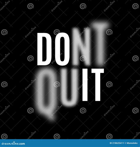 Do Not Quit Get Fit Motivational Vector Illustration With Female