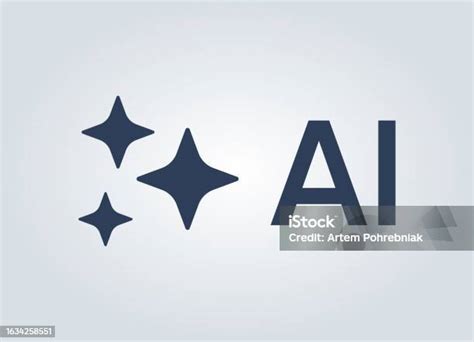 Ai 아이콘입니다 인공 지능 로고 기계 학습 이미지 및 텍스트 기호를 생성합니다 컴퓨터 도움말 도우미 벡터 그림입니다 인공지능에 대한 스톡 벡터 아트 및 기타 이미지