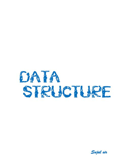 Data Structure By Sujal Pdf