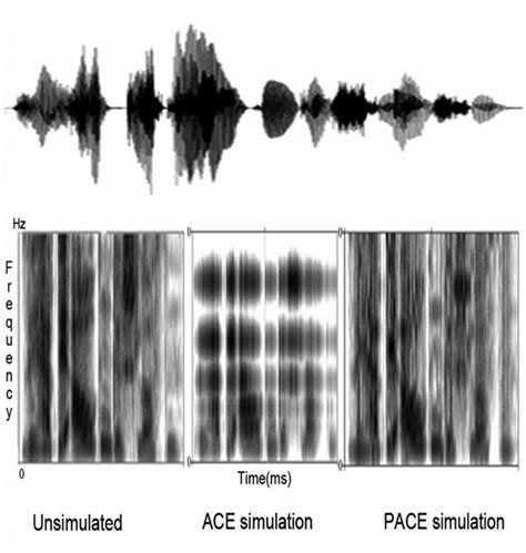 Spectrograms Of The Simulated And Unsimulated Stimuli Spectrograms As