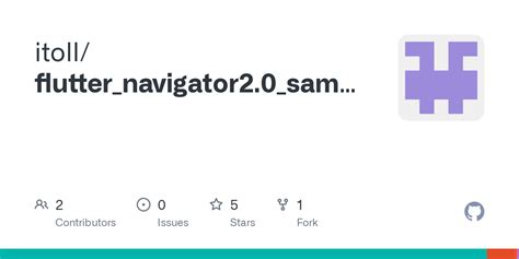Github Itoll Flutter Navigator Sample