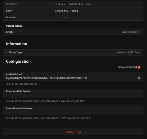 Openhab 3 Mqtt And Tuya Smart Life Lamps Beginners Openhab Community