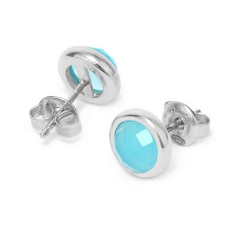 Срібні сережки Сон з голубим фіанітом Kviten