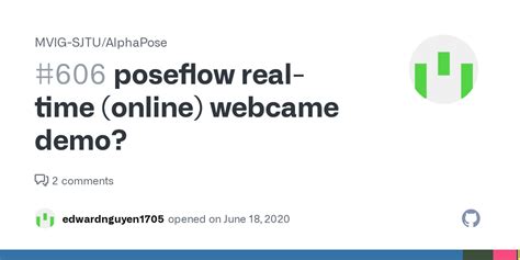 Poseflow Real Time Online Webcame Demo · Issue 606 · Mvig Sjtu Alphapose · Github