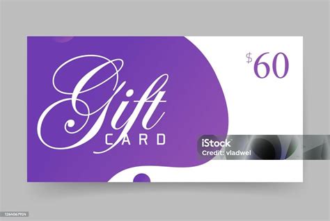 기프트 카드 바우처 브로셔 전단지 페이지 템플릿 또는 현대 표지 및 전단지 아이디어 수평 배너 및 복사 공간 텍스트 벡터 보라색 보라색 색상에 대한 액체 유체 추상적 모양