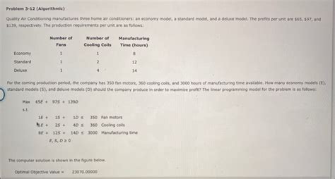 solved problem 3 12 algorithmic quality air conditioning