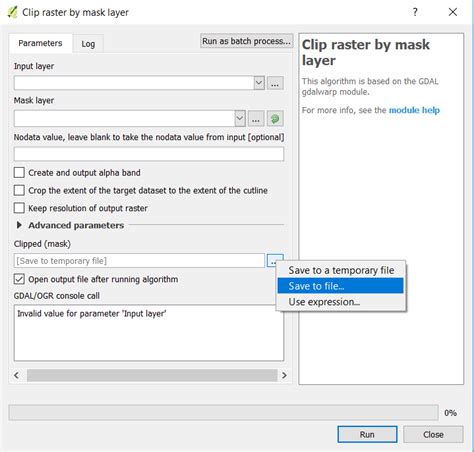 Qgis Clip Raster By Mask Layer To  Not Tiff Geographic