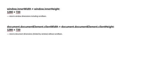 Javascript Innerwidth Vs Clientwidth