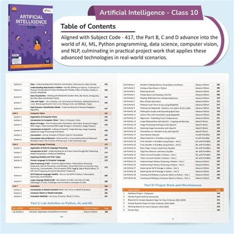 Cbse Ai Book For Class 10 Artificial Intelligence Subject Code 417