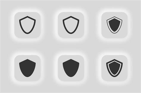Premium Vector Shield Icon Defence Illustration Symbol Banner Vector