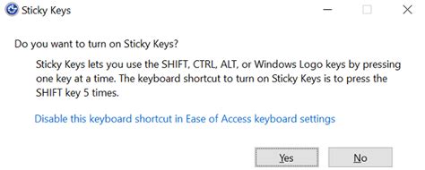 How To Turn Off Sticky Keys Popup In Windows 1110