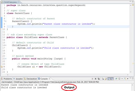 Java Interview Question And Answer On Super Keyword Benchresourcesnet