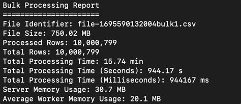 Efficient Bulk Data Processing In Nodejs