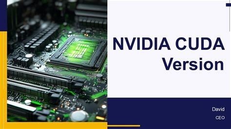 Nvidia Cuda Version Ppt Guidelines Acp Ppt Example