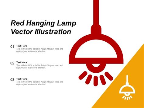 Red Hanging Lamp Vector Illustration Ppt Powerpoint Presentation
